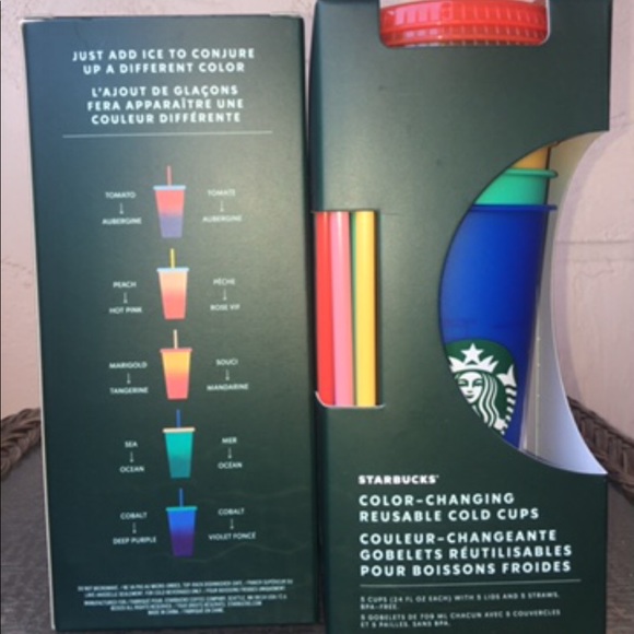 Starbucks | Kitchen | Starbucks Color Change Cold Cups 5 Pack Nib ...